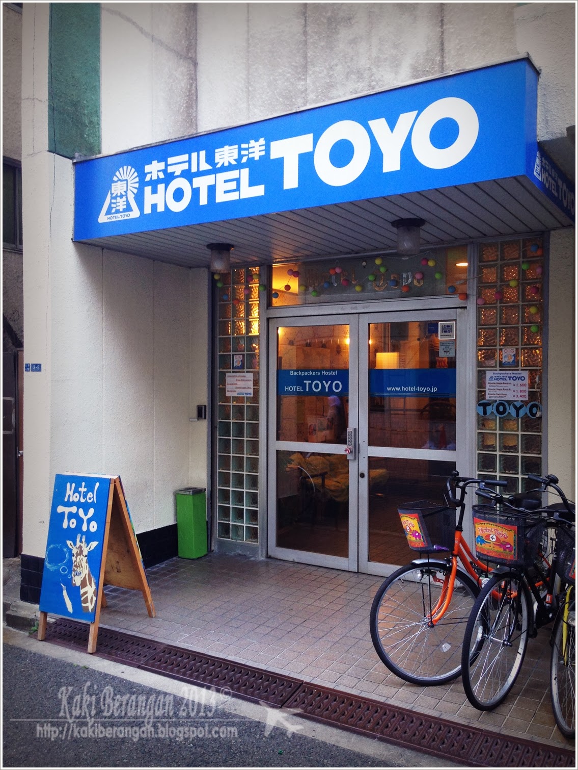 Review : Backpackers Hotel Toyo, Osaka ~ Kaki Berangan