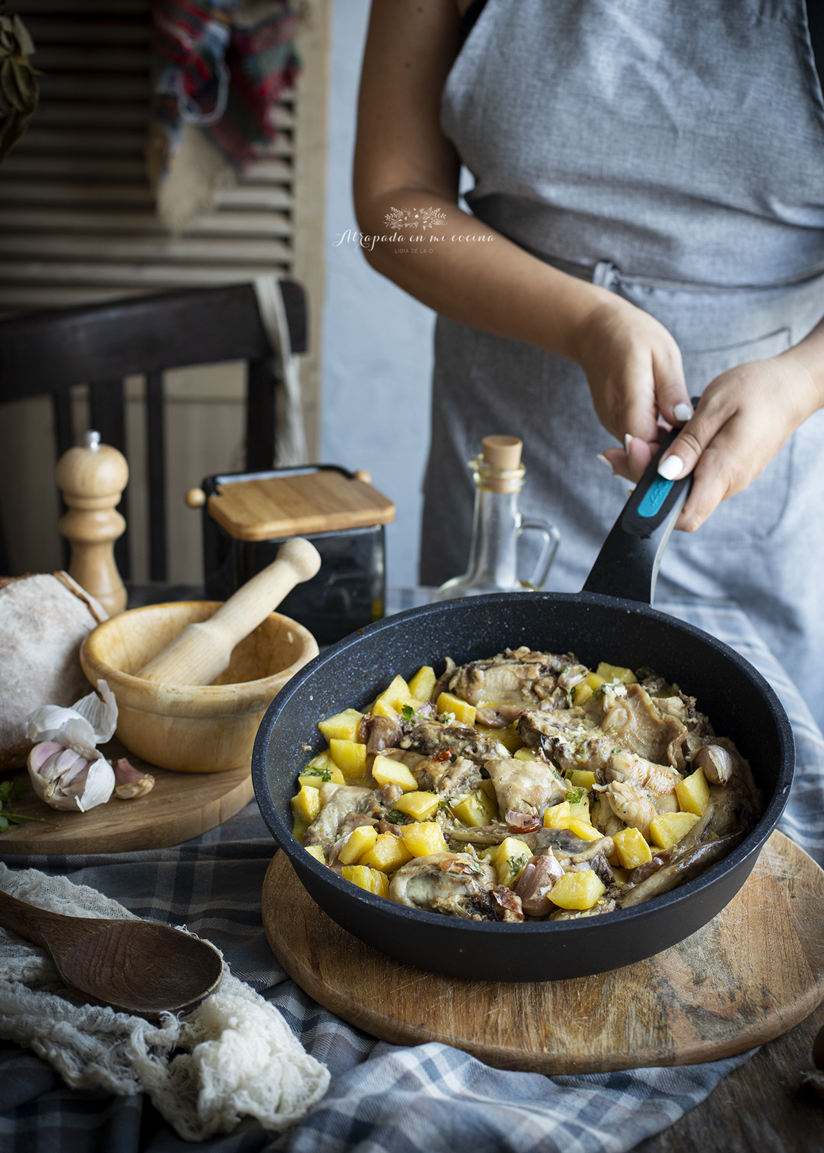 CONEJO AL AJILLO AL ESTILO DE LA ALPUJARRA - Atrapada en mi cocina