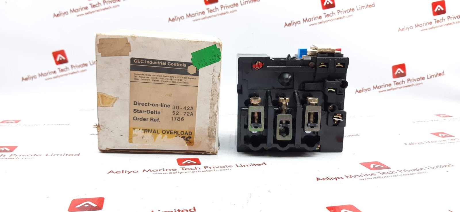 GEC THERMAL OVERLOAD RELAY - Aeliya Marine