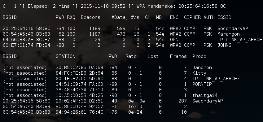How to find the name of the wifi hidden network - KaliTut