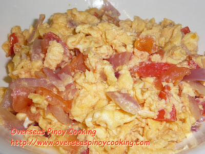 Ginisang Kamatis at Itlog