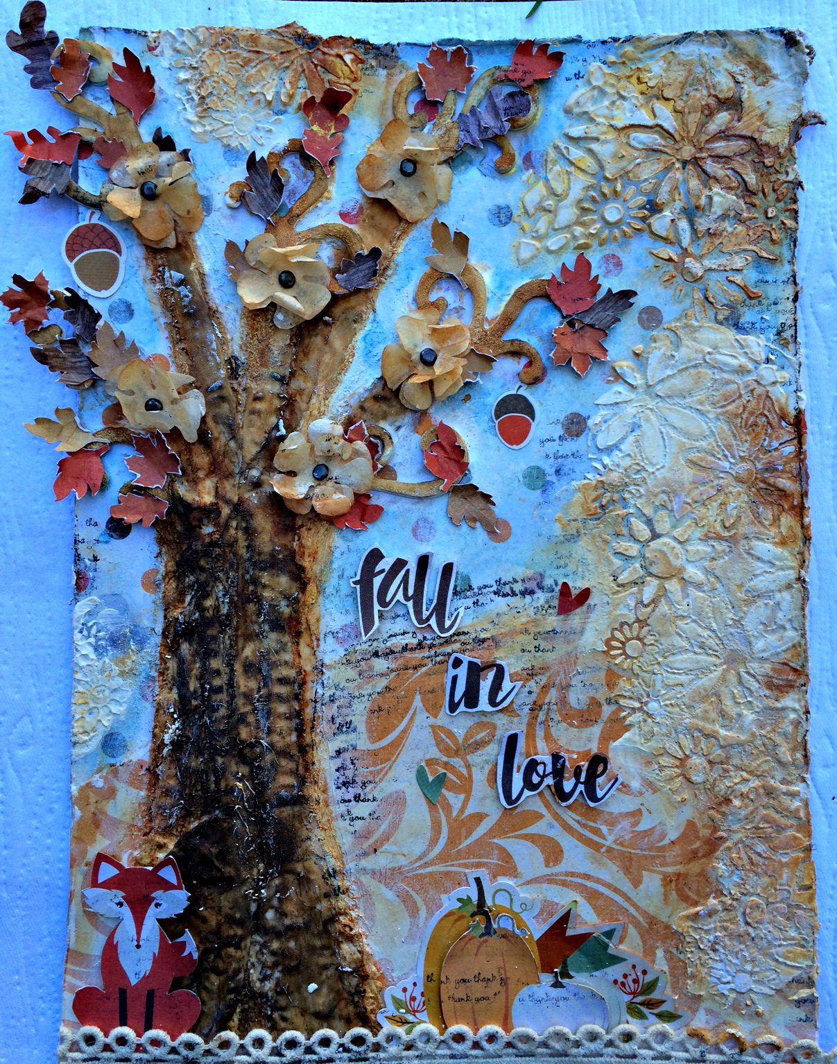 Donna Salazar Designs: "Fall" in Love Wall Hanging by Misty Russell