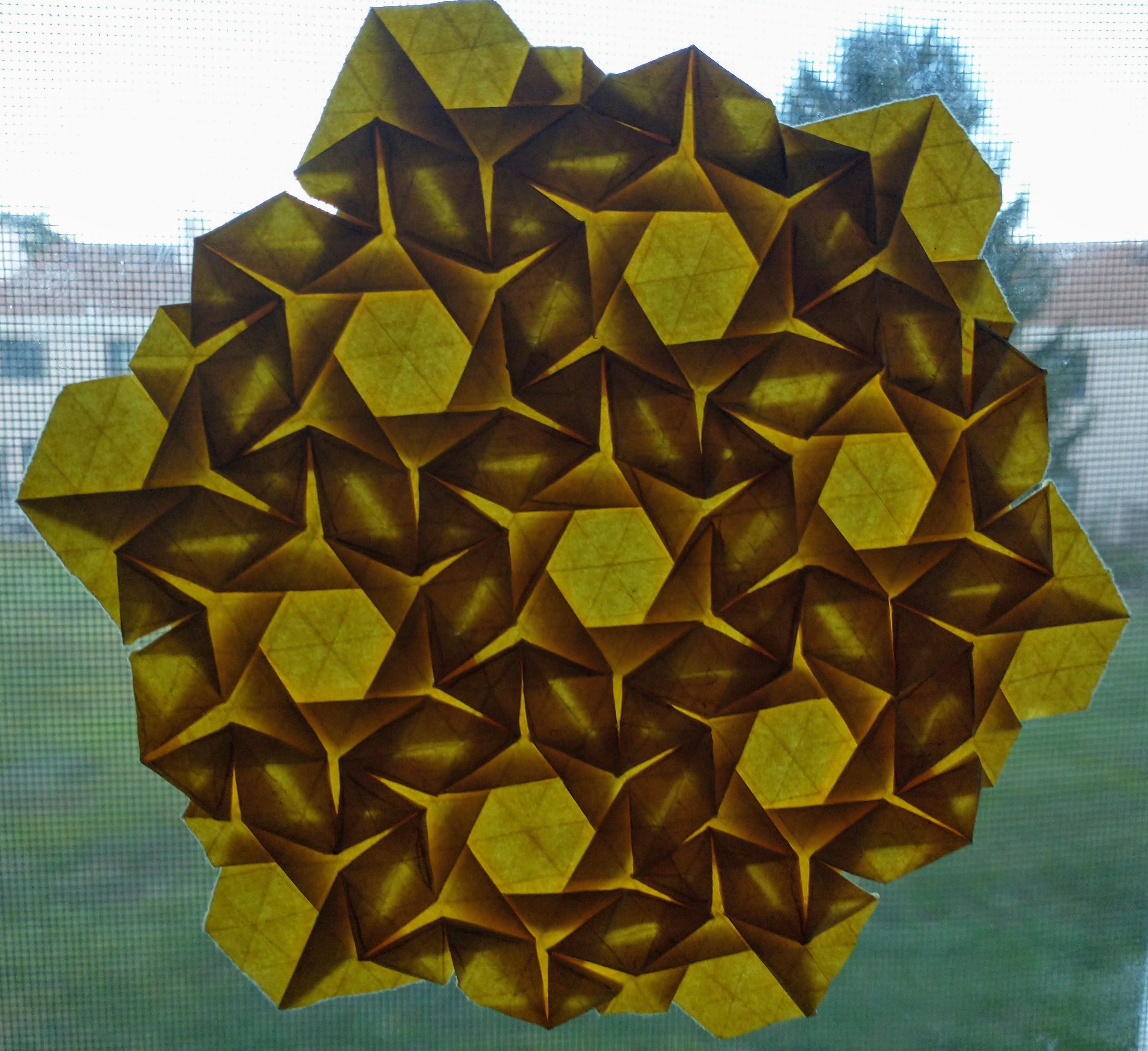 Lens Stars Origami Tessellation Reverse Engineer