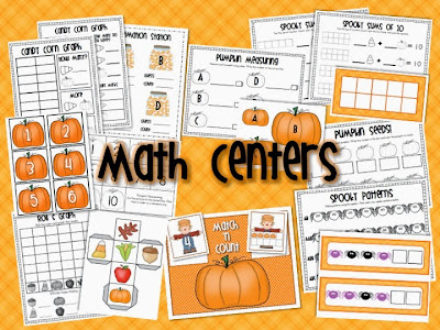 Mrs. Ricca's Kindergarten: Happy October! {Freebies & Centers}