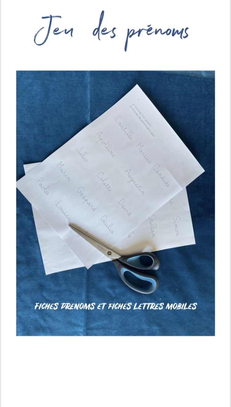 Je reconnais mon prénom et j'apprends à l'écrire