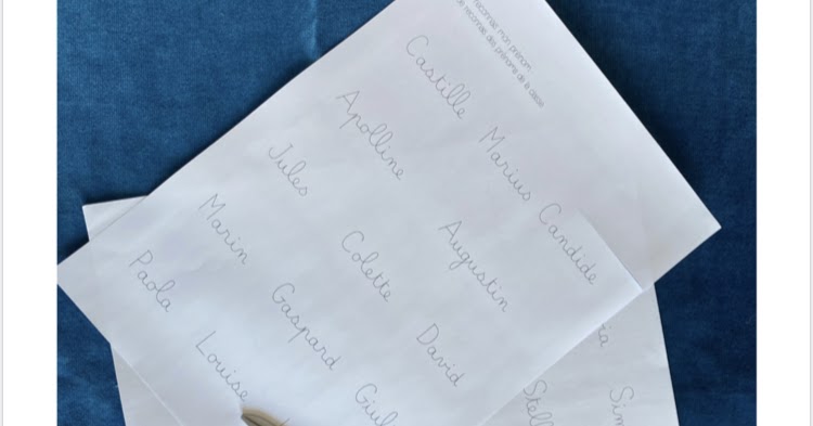 Je reconnais mon prénom et j'apprends à l'écrire