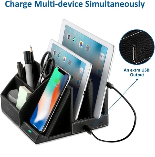 Review EasyAcc Desk Organizer USB Charging Station