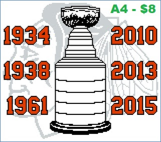 EASY PATTERNS: Chicago Blackhawks cross-stitch pattern