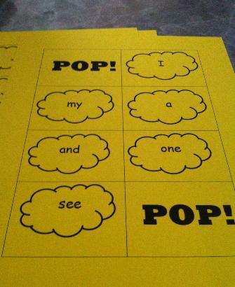 An Apple For The Teacher: Popcorn Sight Word Game - FREEBIE