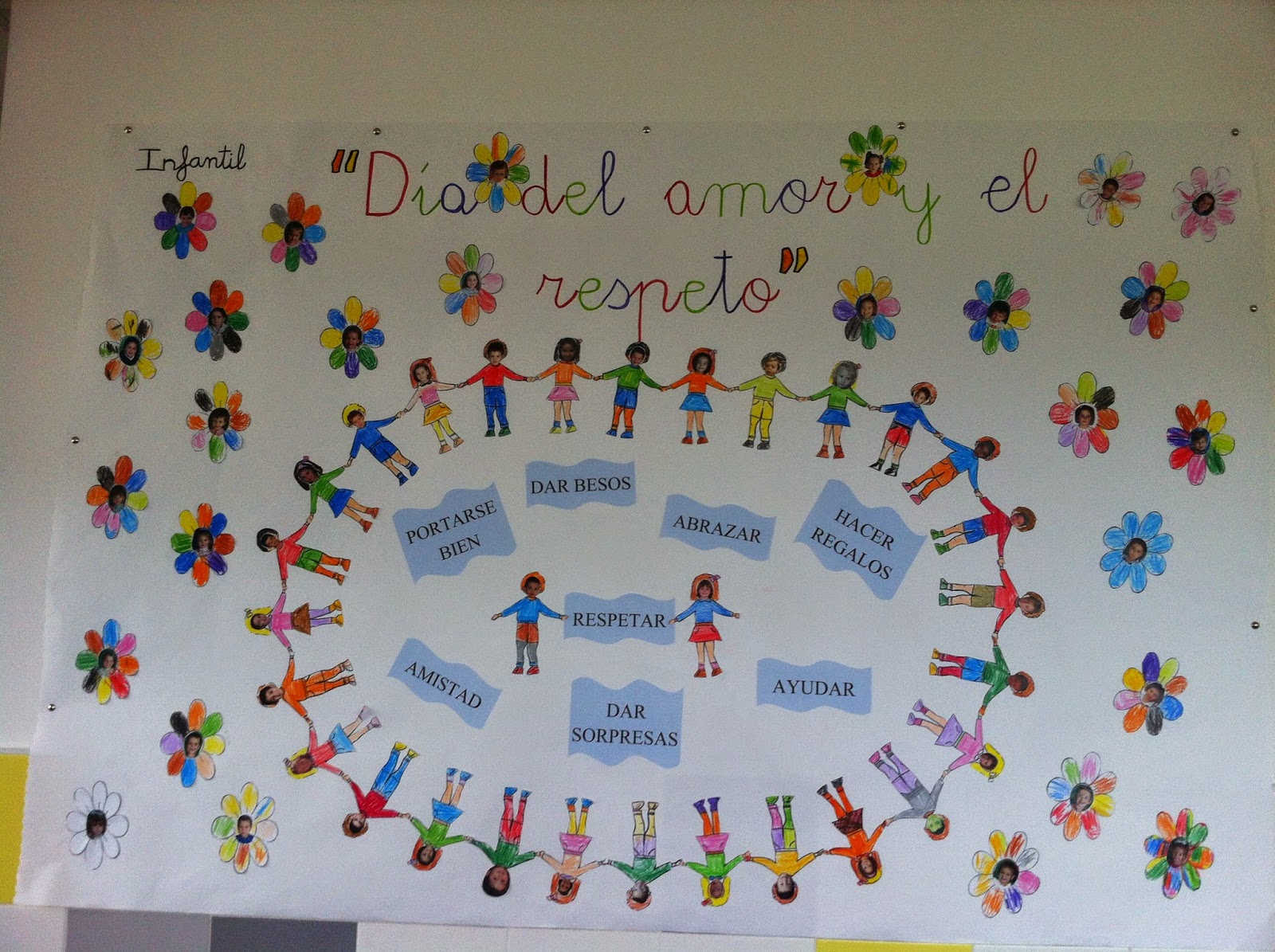 ISABEL PT: MURAL REALIZADO POR INFANTIL"DÍA DEL AMOR Y EL RESPETO"