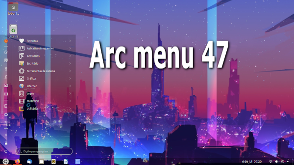 Arc Menu 47 é lançado para o Gnome Shell
