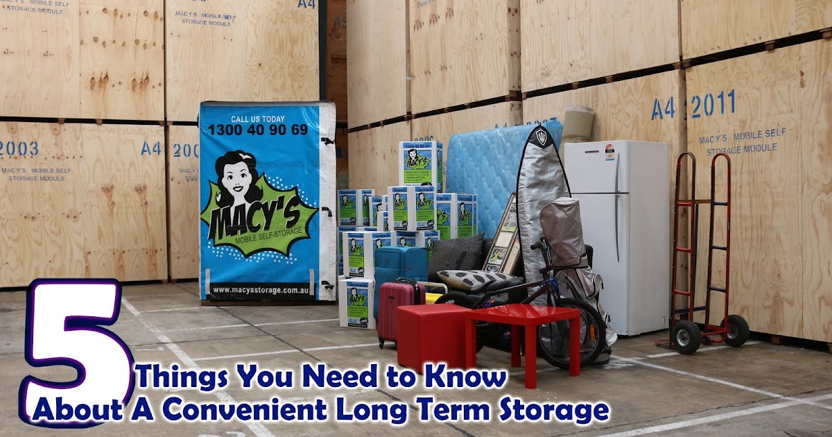 Convenient Long Term Storage