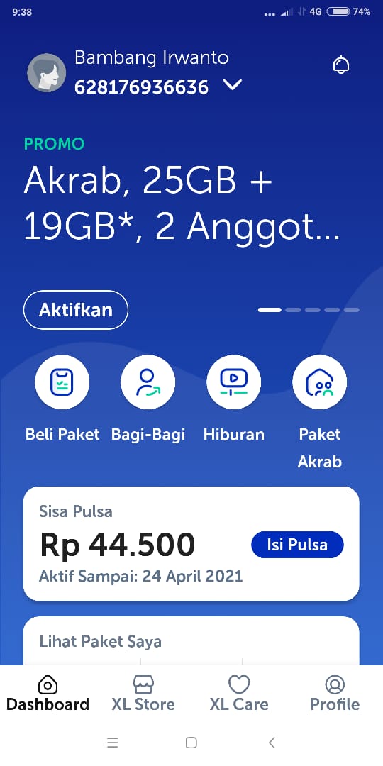 Cara Pembelian Paket Akrab XL