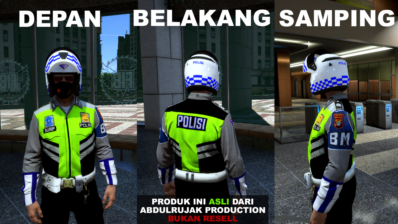 INDO5-MODS: MOD GTA 5 INDONESIA EUP FIVEM/SKIN SERAGAM POLISI LALU ...