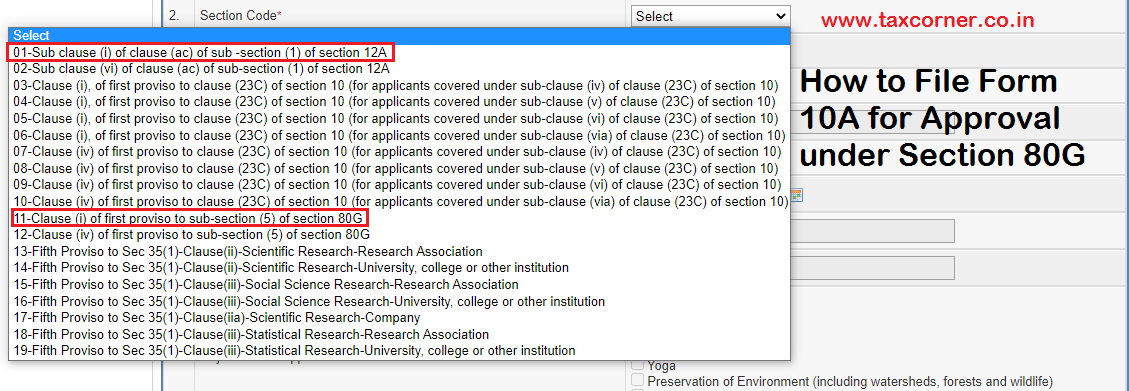 How to File Form 10A for Approval under Section 80G