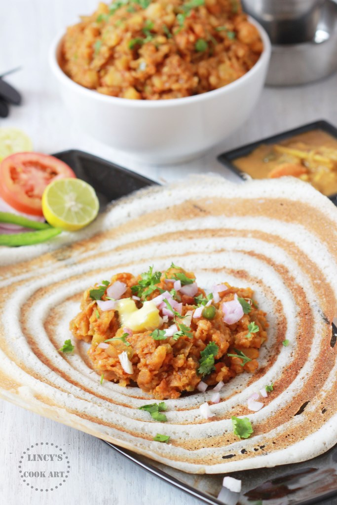 Pav Bhaji Dosa ~ Lincy's Cook Art