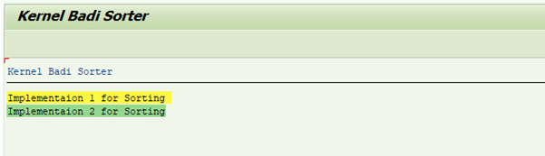 SAP ABAP Central: Kernel Badi Sorter with Multiple Implementation