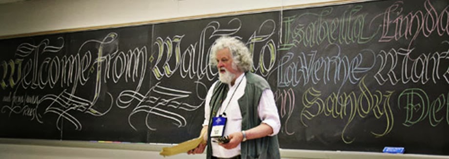 caligrafia, arte y diseño: El calígrafo de la piedra: Ieuan Rees