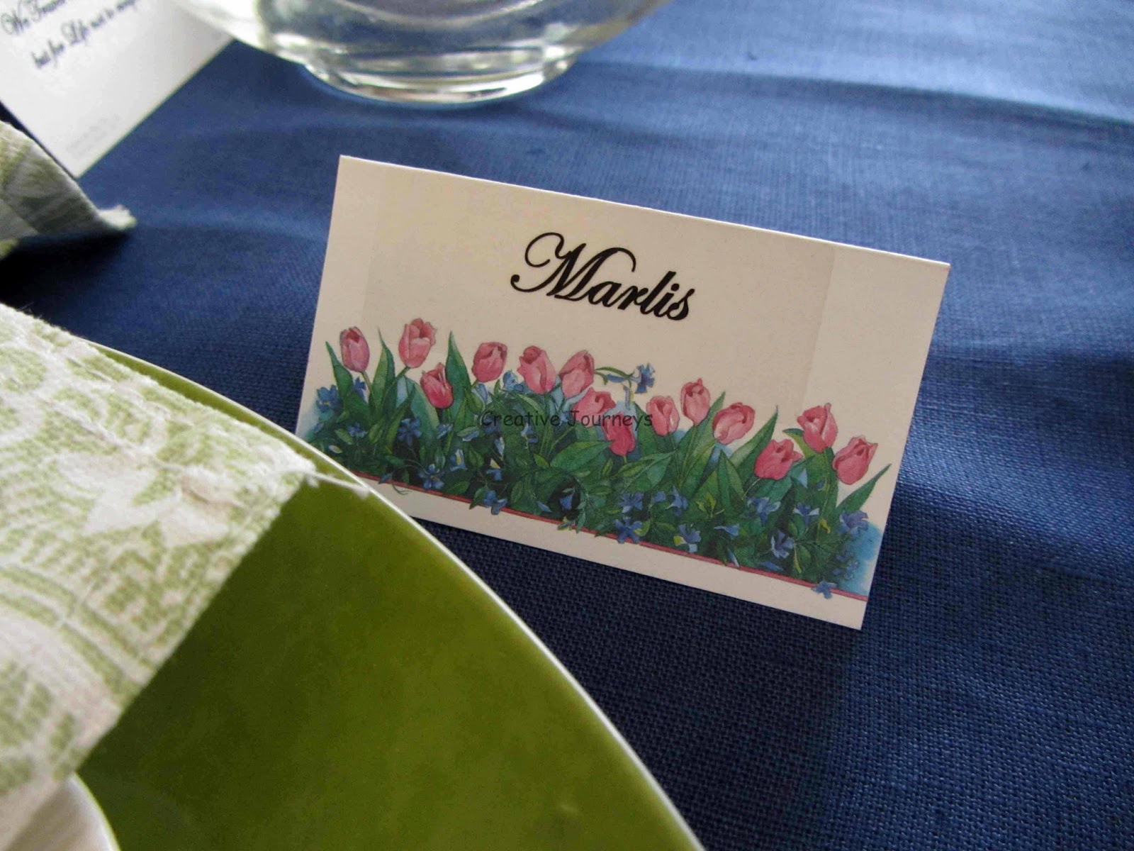 Creative Journeys: A Girlfriend Luncheon tablescape