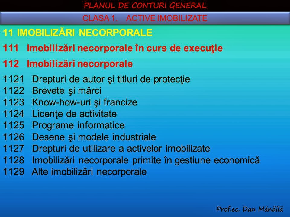Profu`economist: PLANUL DE CONTURI GENERAL