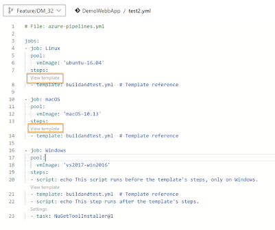 Adventures in DevOps: New YAML Template Editing Experience in Azure DevOps