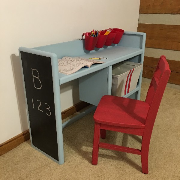 Computer Hutch Repurposed Into a Child's Desk | Thrifted & Relifted 2 ...