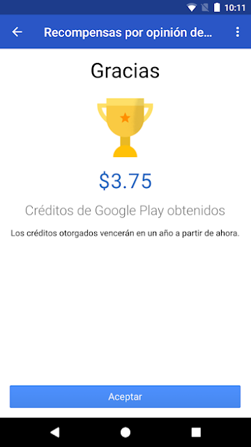Pesitos Online: Google Rewards - Gana saldo desde tu celular