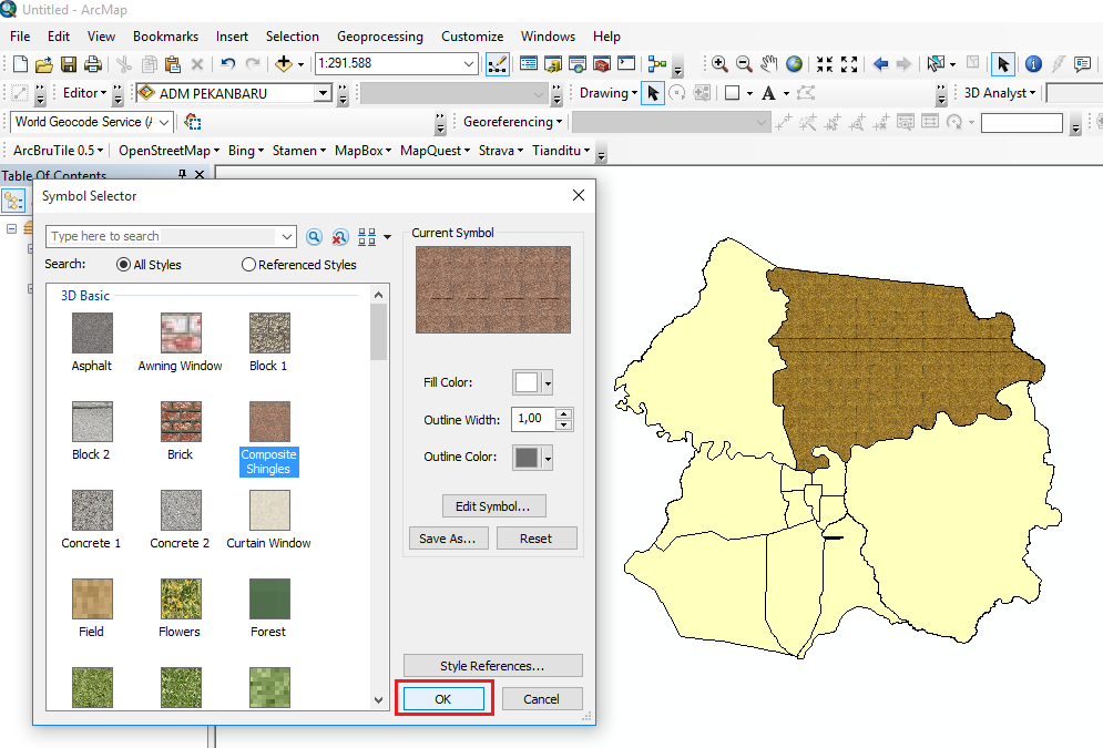 FAS SCREEN: CARA MUDAH MENGUBAH WARNA FILL DAN OUTLINE SHAPEFILE PADA ...