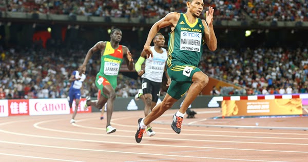 South African sprinter Van Niekerk cruises into 400m semi-finals at ...