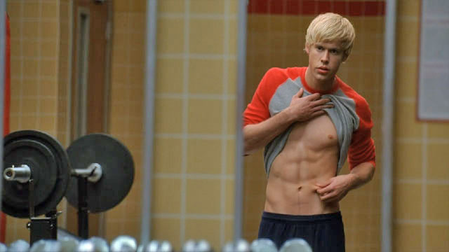 Shirtless Actors Chord Overstreet Shirtless In Glee