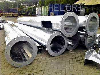 Pabrik Jual Tiang Lampu Sorot, tiang lampu lapangan Bola, Tiang High Mast, Tiang Lampu PJU ...