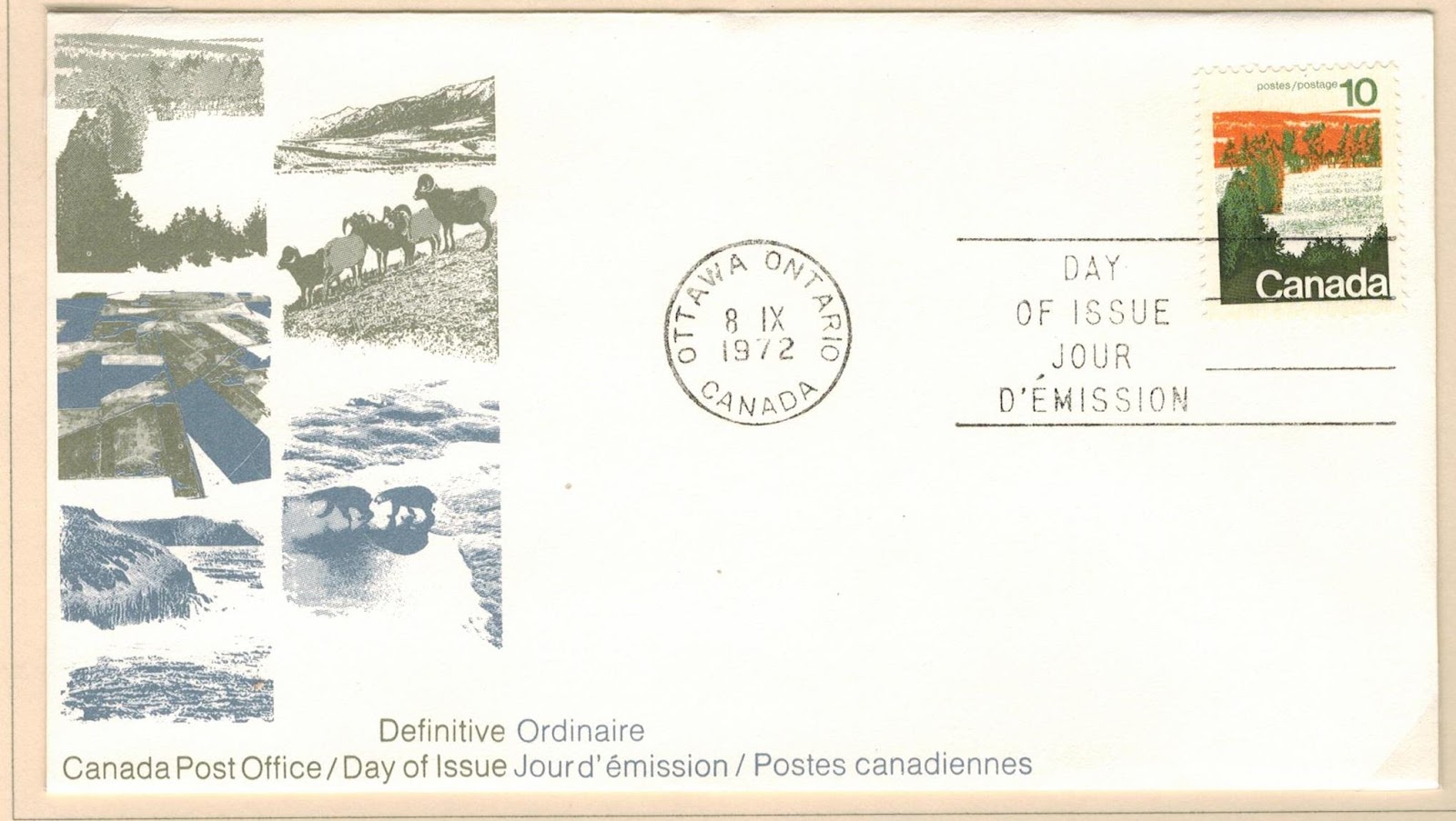 Postal History Corner: Cityscapes , Terrains, and Caricature Definitive ...