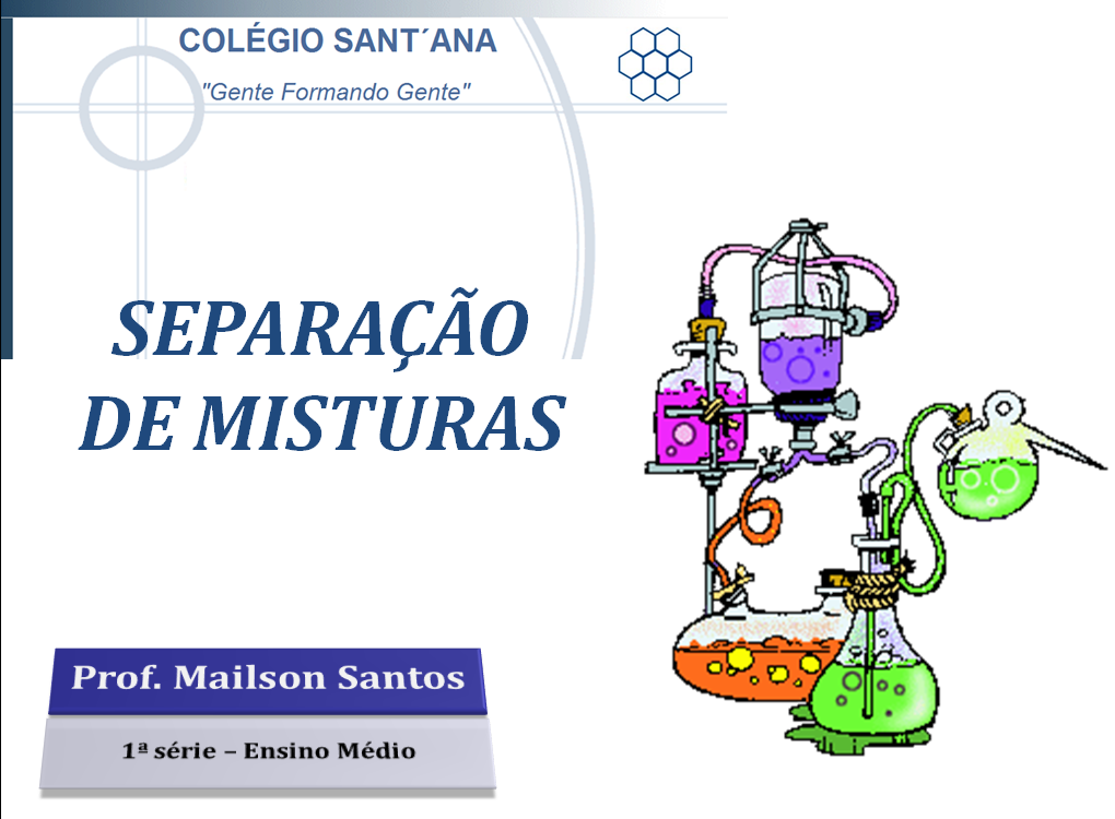 Universo da Química: Métodos de separação de misturas...
