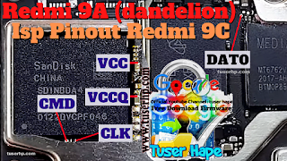 ISP PINOUT REDMI-9