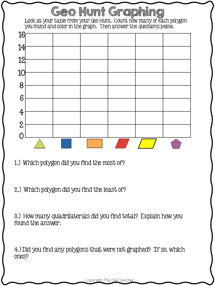 Classroom Freebies Too: Geo-Hunt Graphing