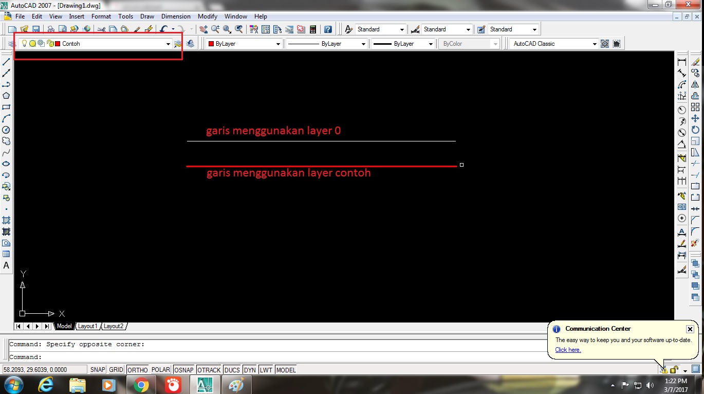 AYUVI: Menggunakan Layer Pada Autocad