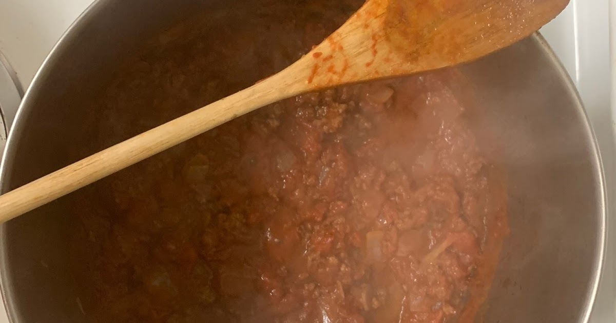 Meat Sauce and Squiggly Pasta