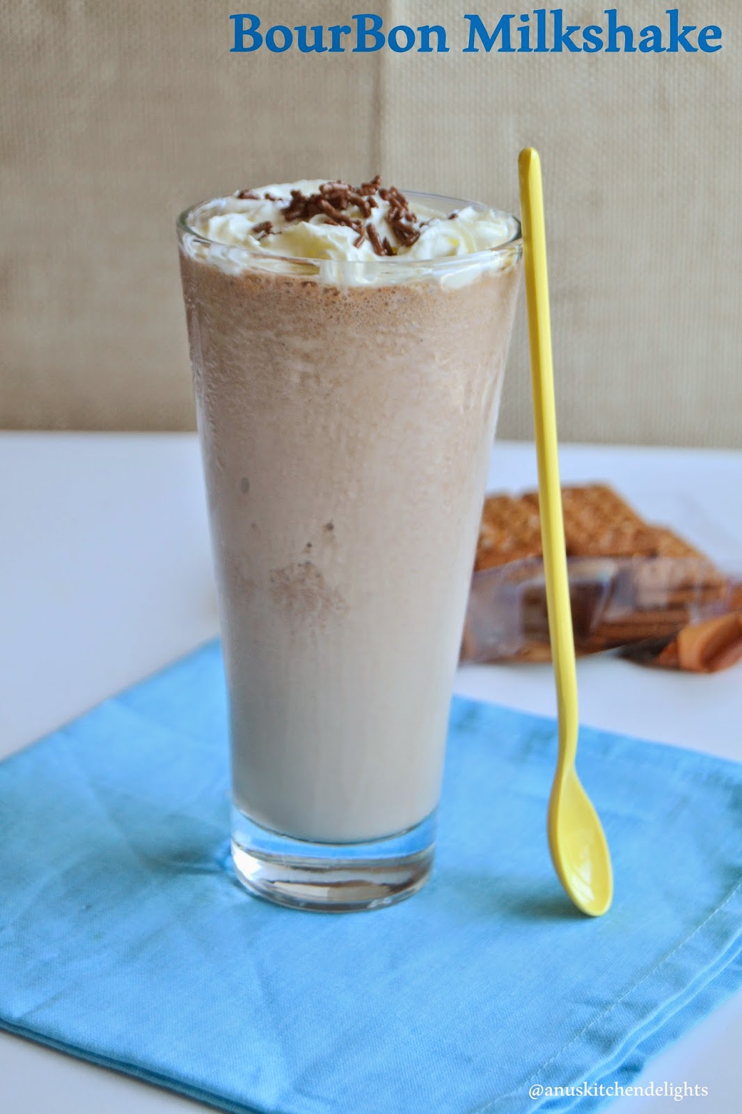 Anu's Kitchendelights: BourBon Biscuit Milkshake Recipe