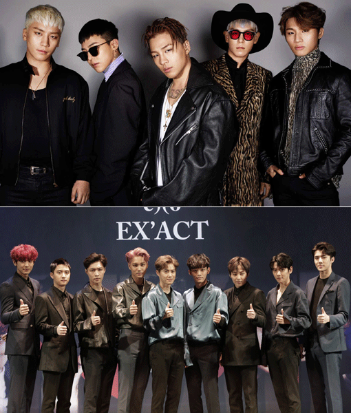 Big Bang and EXO face off for a return match with winter comebacks