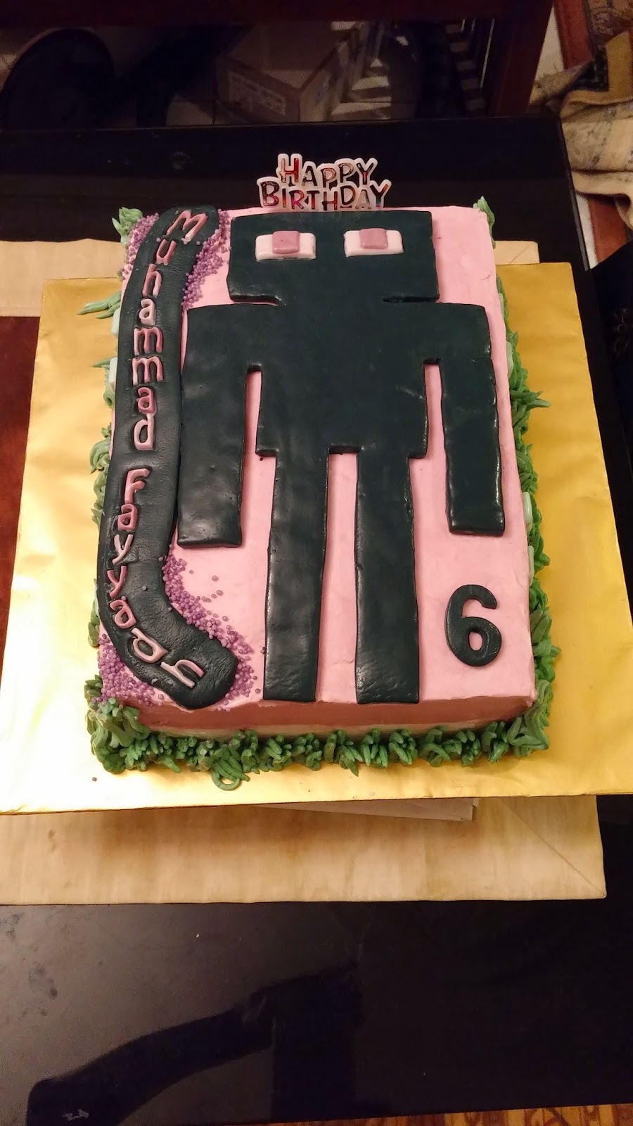 ISAURA KITCHEN: Minecraft Enderman cake