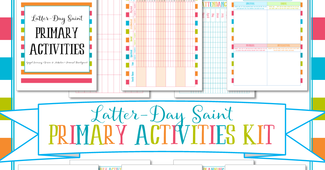 Primary Activity Ideas: Primary Activities Kit