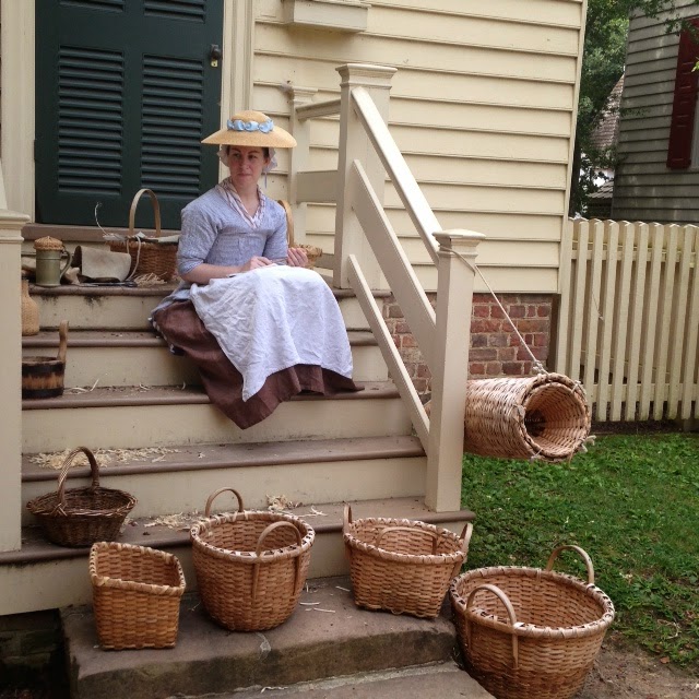 Colonial Quills: Basket Maker at Colonial Williamsburg by Carrie ...