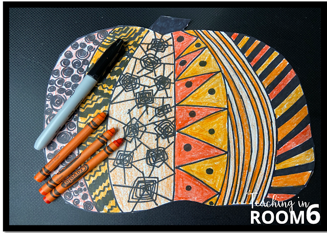 Our Zentangle Pumpkin Patch | Teaching in Room 6