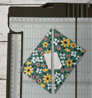 Crafts by Beth: Flower and Field - Diagonal Cut Design
