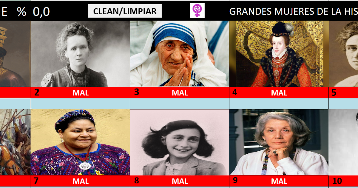 LAS MUJERES MÁS IMPORTANTES DE LA HISTORIA 1ª PARTE