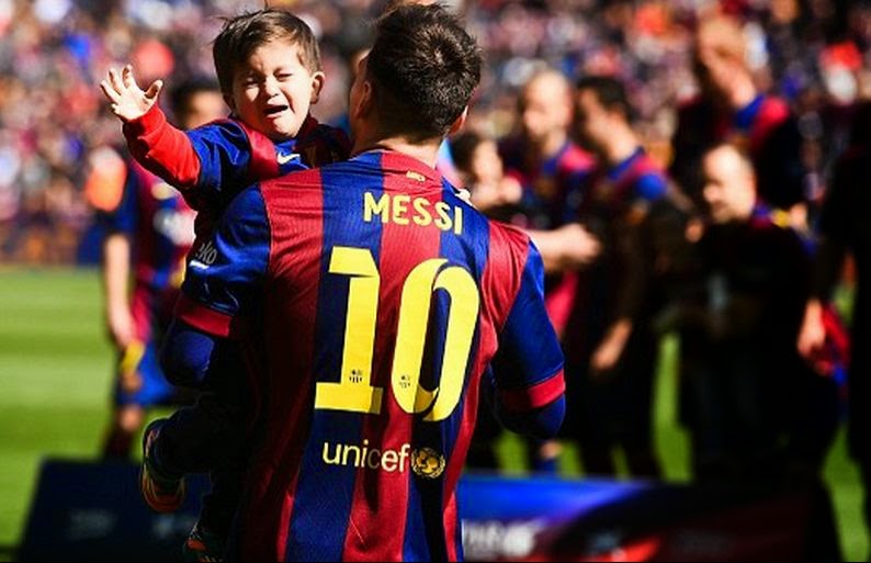 LIONEL MESSI AME-POST PICHA YA TUMBO LA MKE WAKE AKITARAJIA KUPATA ...