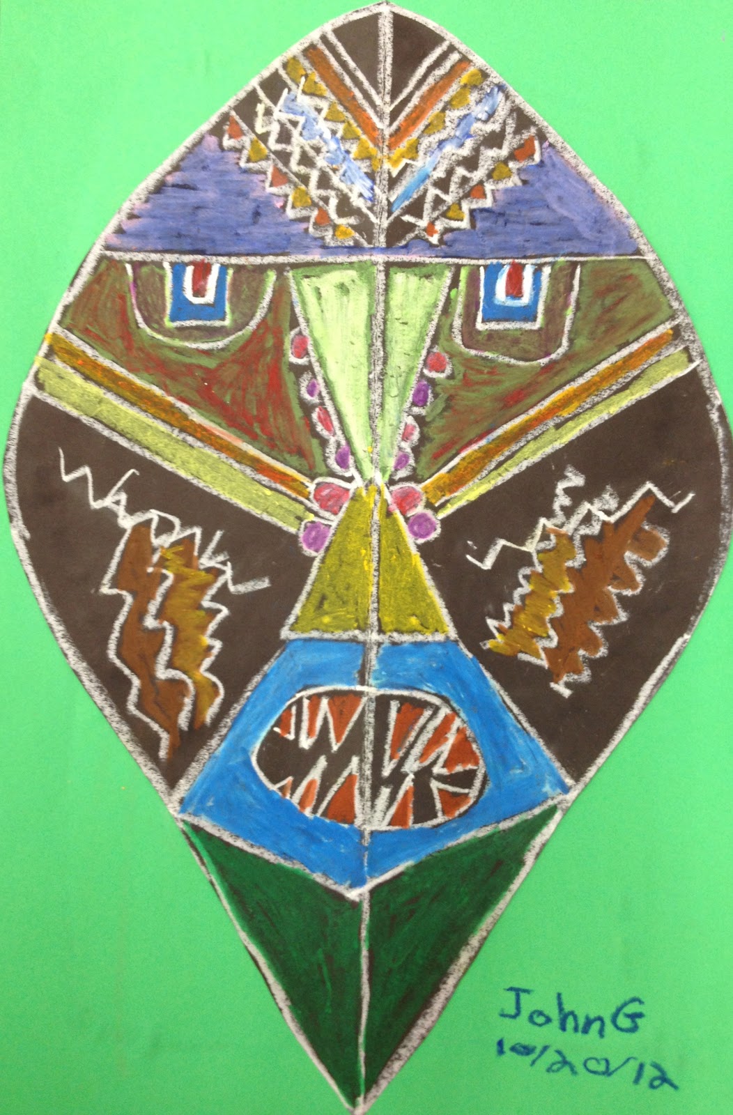 Kids' Art Museum Educator: Symmetrical African Masks