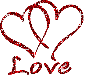 Besplatne Čestitke: Spojena ljubavna srca uz poruku Love