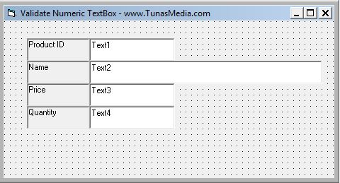 VB 6.0 - How to only allow numeric values in the TextBox - Tunas Media ...