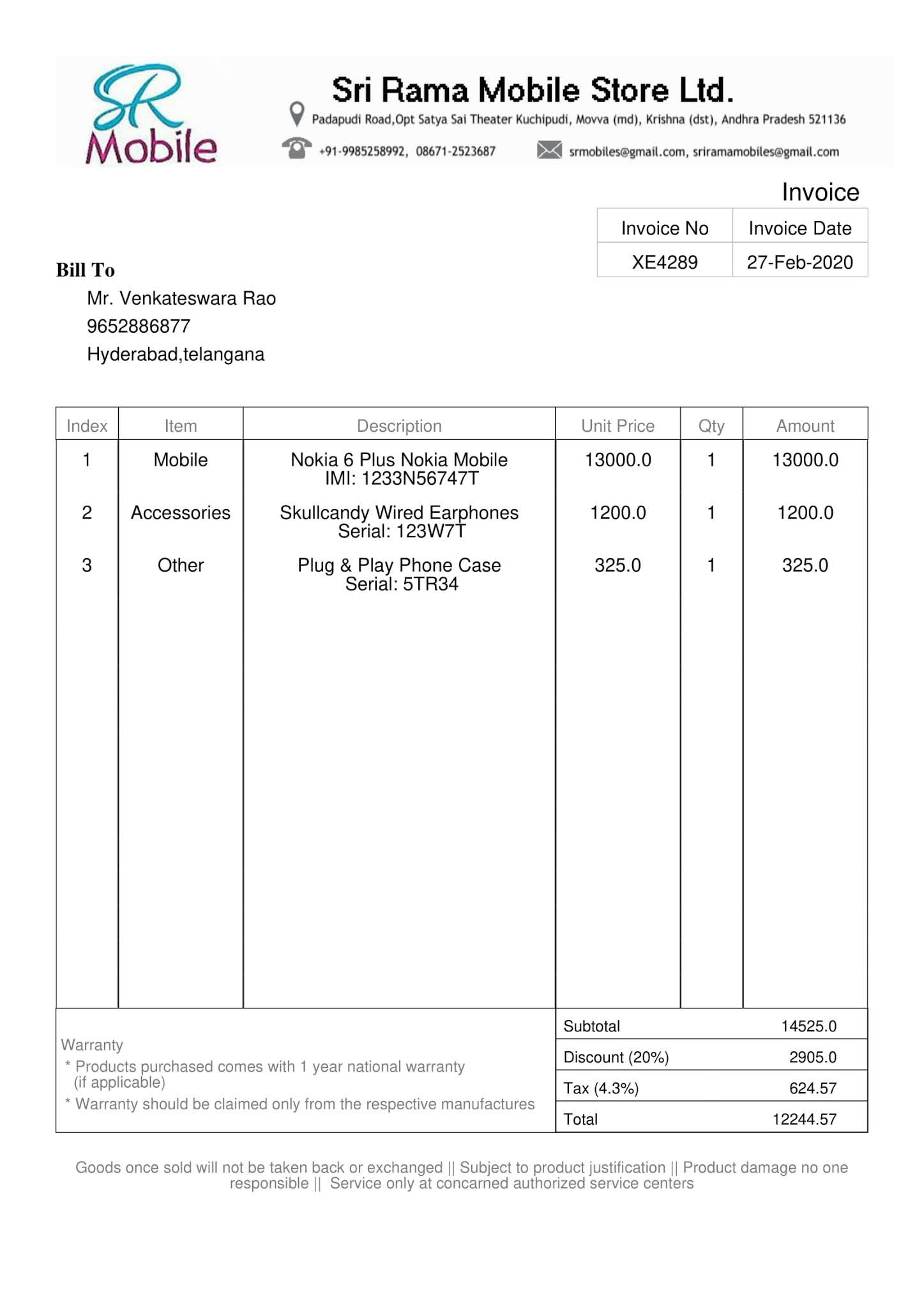 Itext Invoice Example Invoice Template
